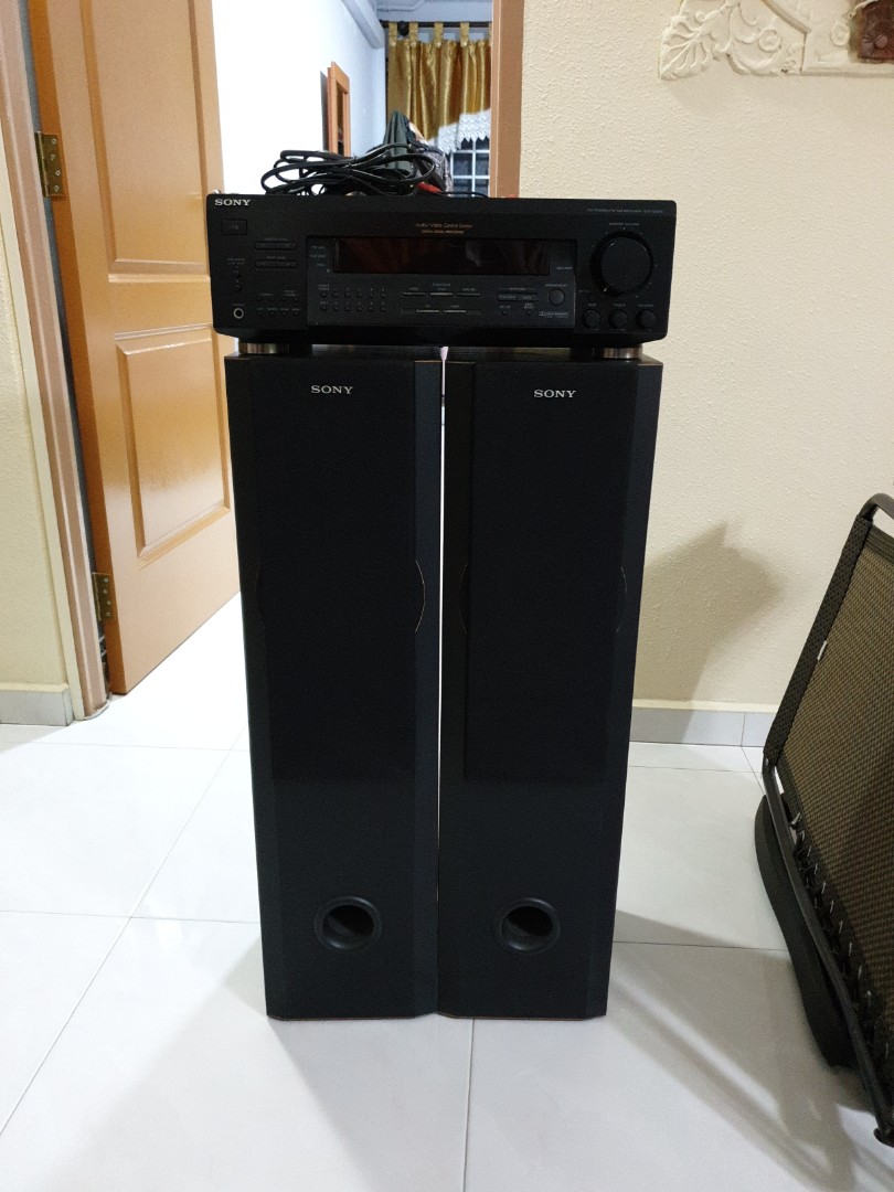 Sony Audio / Video Control Center STR-DE325 With 2 Speakers Sony SS-X5S ...