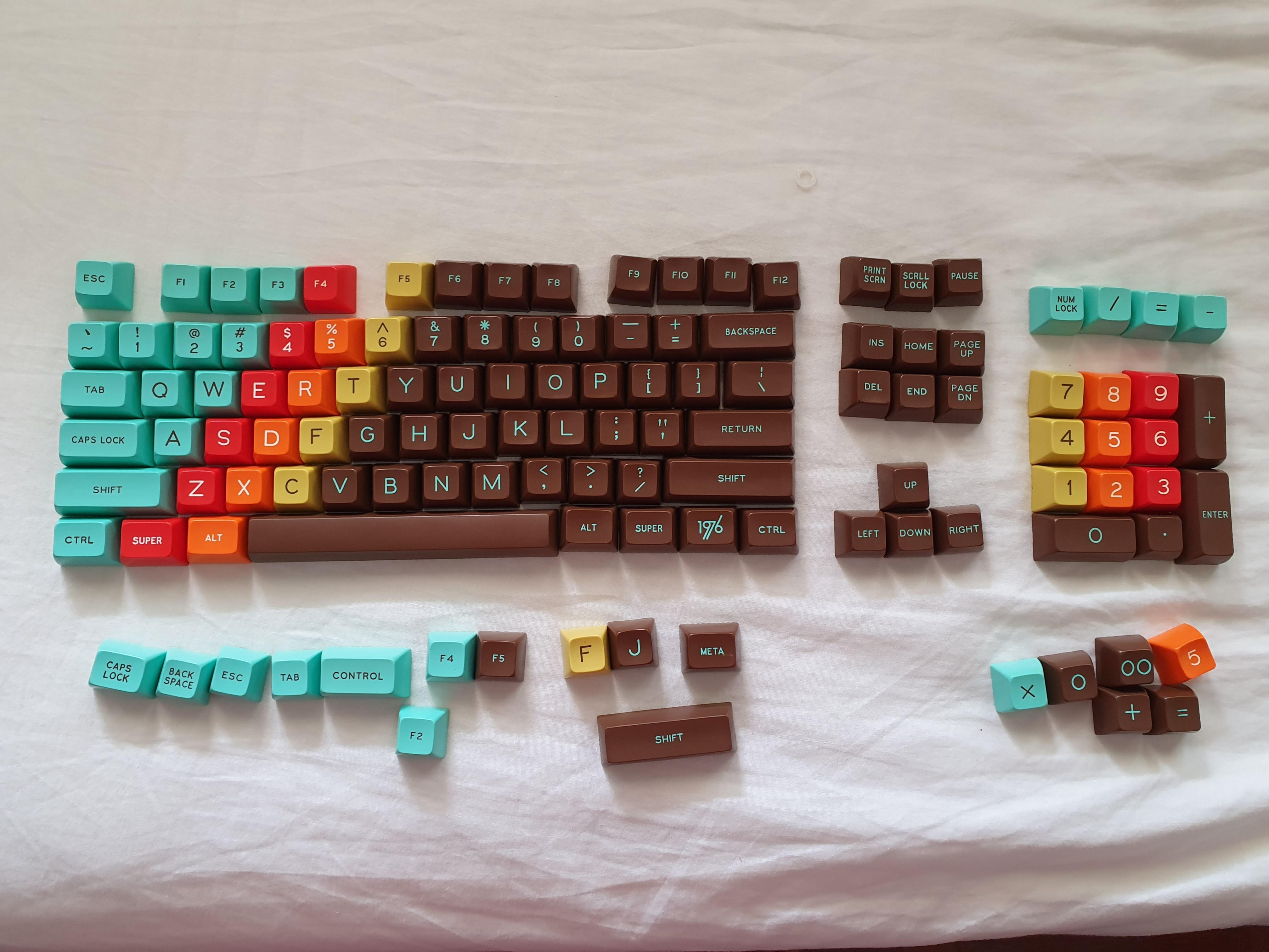 SP SA 1976 Keycap Set Base + Numpad + TKL, Computers & Tech, Parts ...