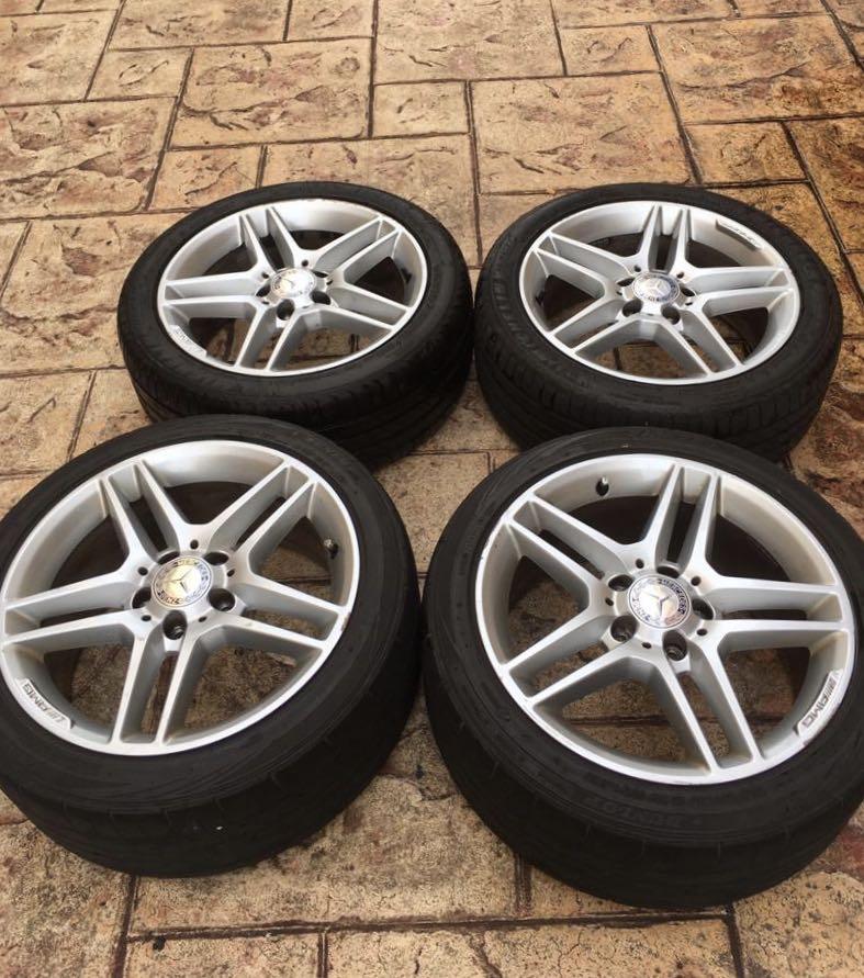 Sport Rim Merc AMG C200 17x8.5JJ, Auto Accessories on Carousell