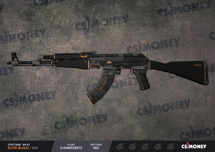 StatTrak AK-47 Elite Build MW CSGO, Video Gaming, Gaming Accessories ...