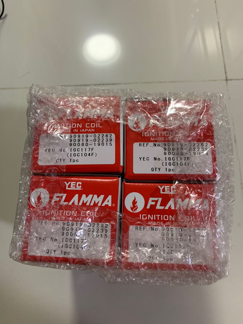 YEC Flamma Made in Japan Ignition Coil for Toyota Wish ZNE10, Car ...