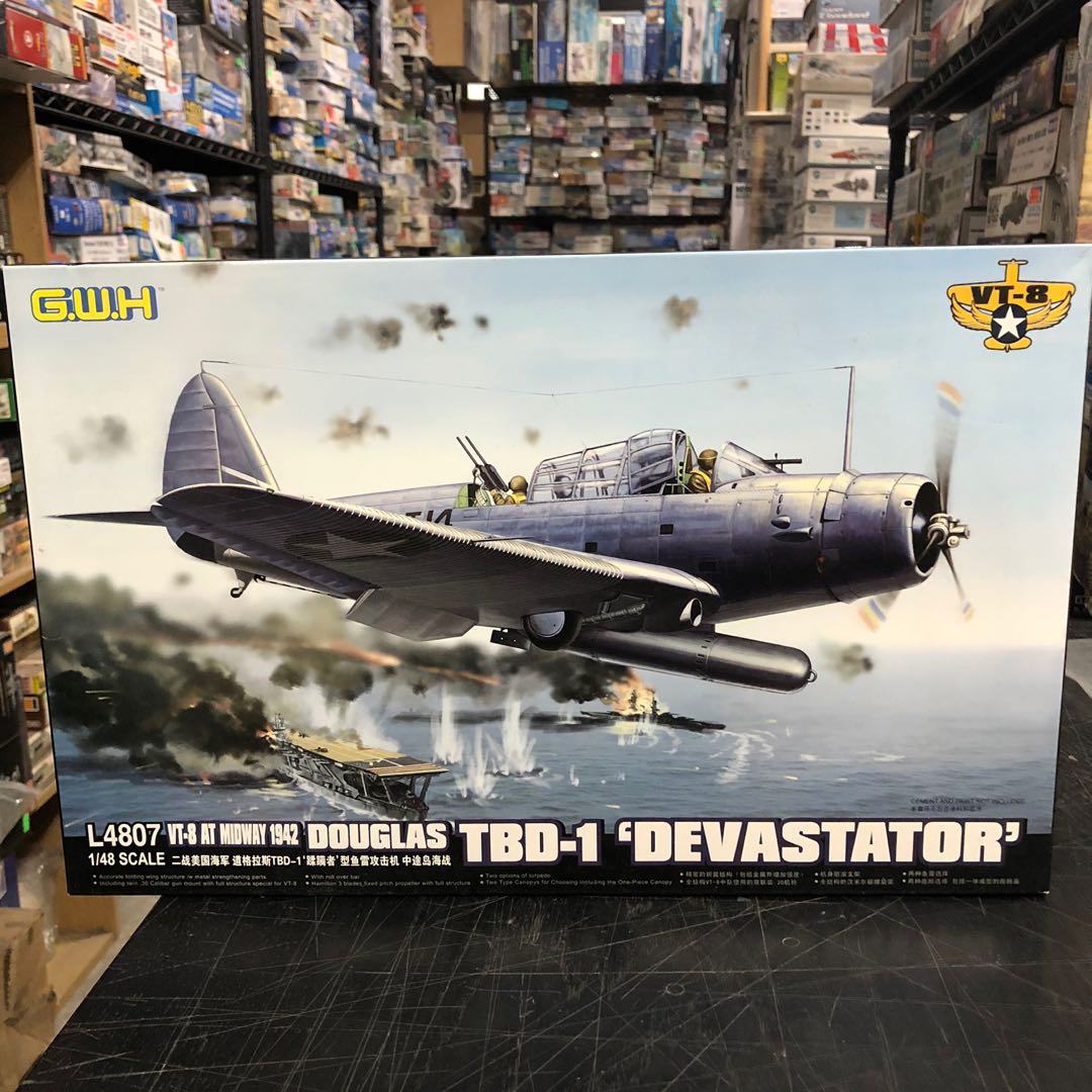 1/48 GWH TBD-1 Devastator Midway 1942 Model Kit, Hobbies & Toys, Toys ...