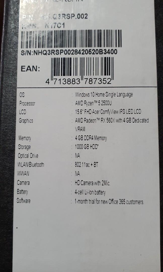 Acer nitro 5 on Carousell