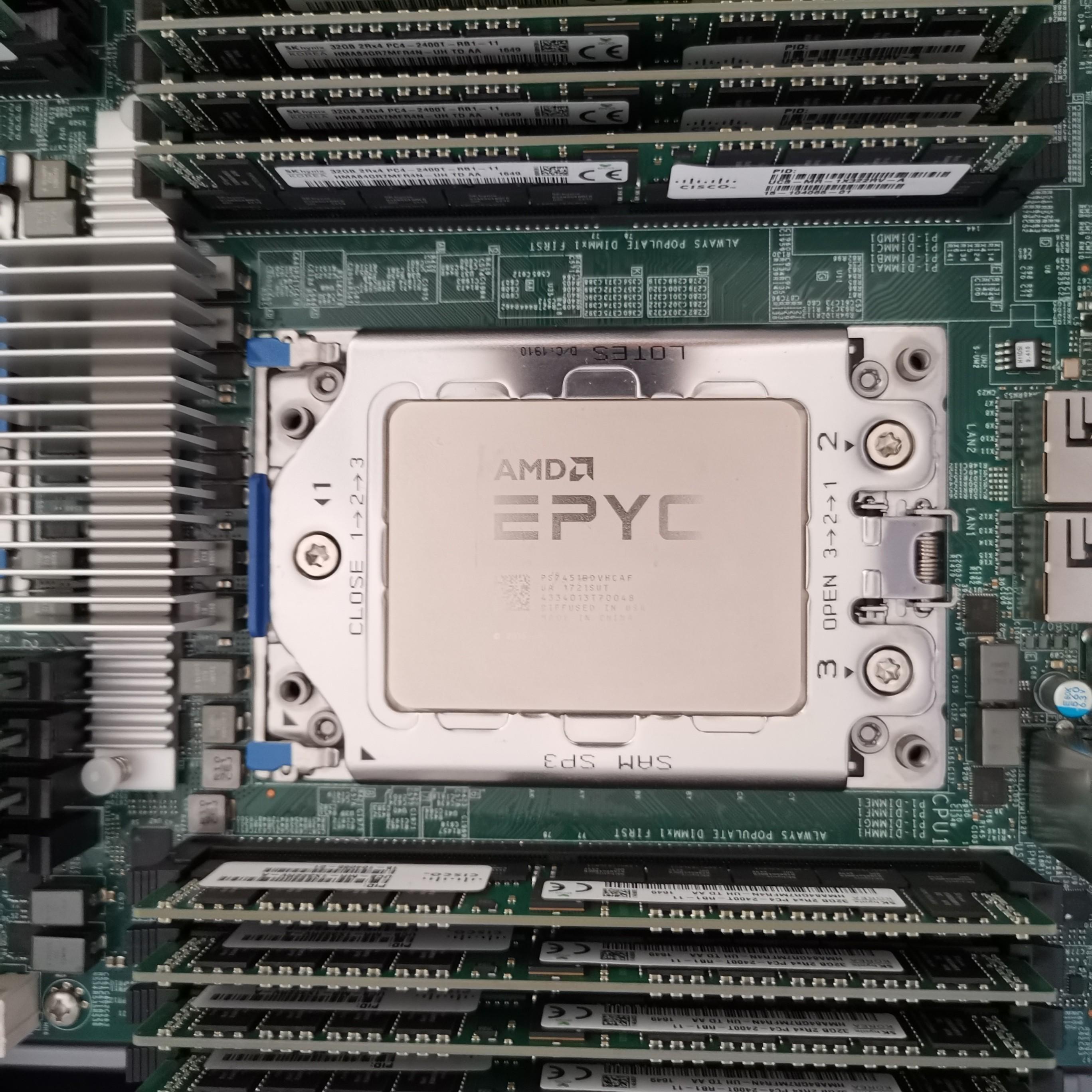 AMD EPYC Workstation, Dual EPYC 7451, 48 Cores 96 Threads, 512GB RAM ...