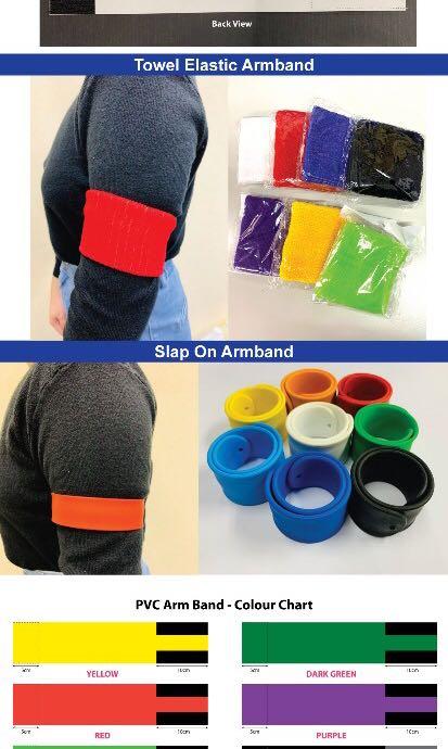 Arm band Fire warden armband first aider fire officer Safety safety ...