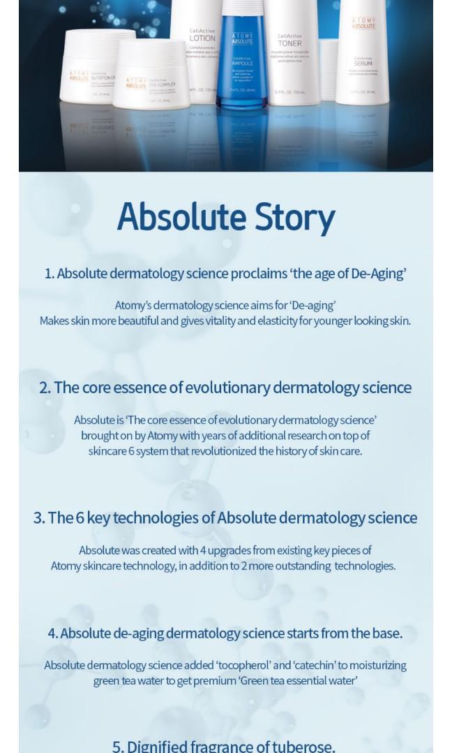 Atomy Absolute Lotion, Beauty & Personal Care, Bath & Body, Body Care ...