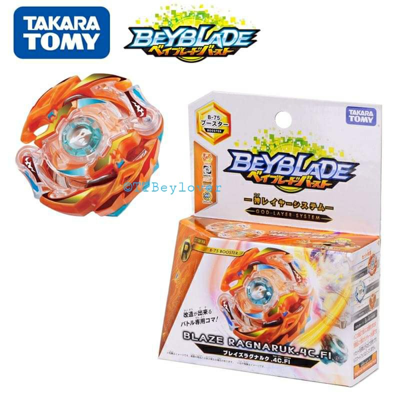 B-75 Booster Blaze Ragnaruk 4 Cross Flugel/Takara Tomy Beyblade Burst ...