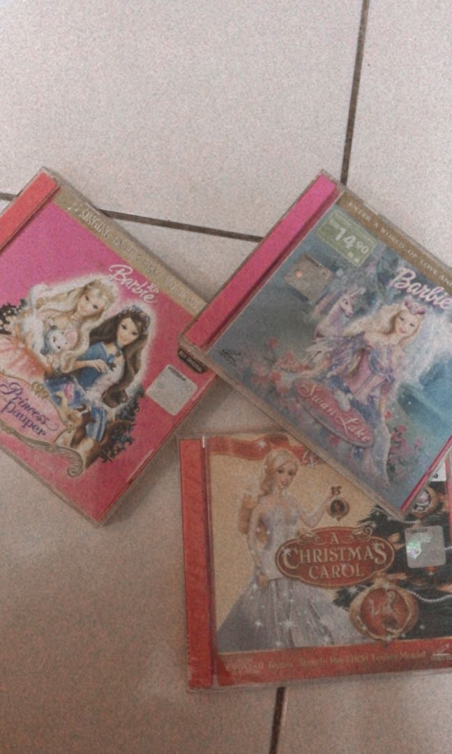 Barbie 3 VCDs, Hobbies & Toys, Music & Media, CDs & DVDs on Carousell