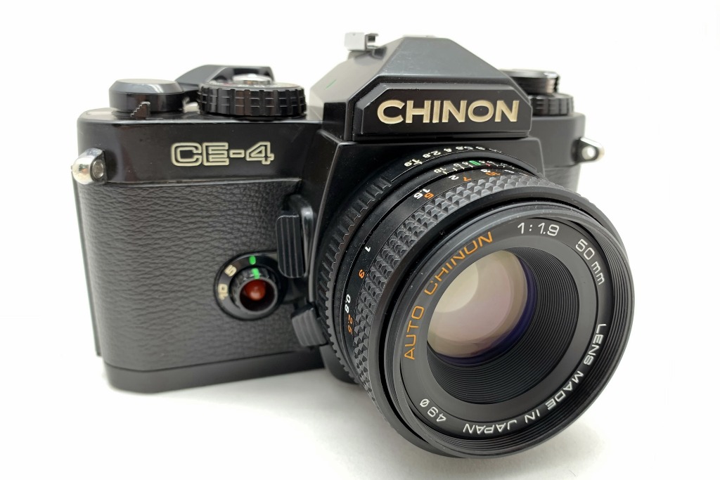 Chinon CE-4 Film Camera + 50mm f1.9 Lens, Photography, Cameras on Carousell