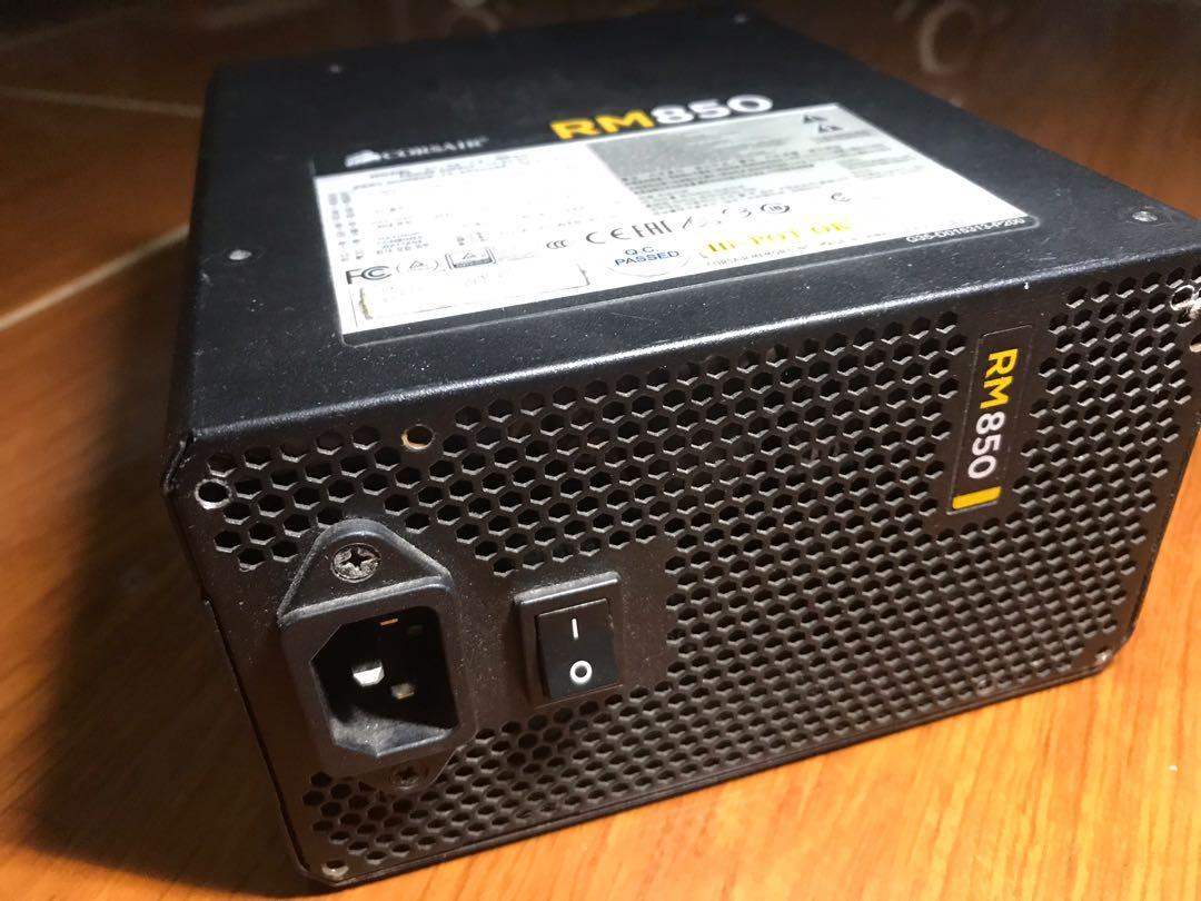 Corsair RM850 Modular Power Supply Unit 850 watts PSU (Complete w ...
