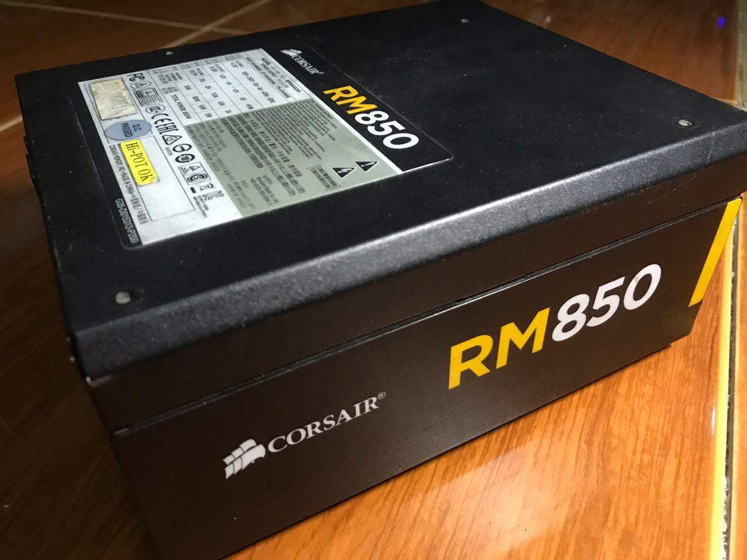 Corsair RM850 Modular Power Supply Unit 850 watts PSU (Complete w ...