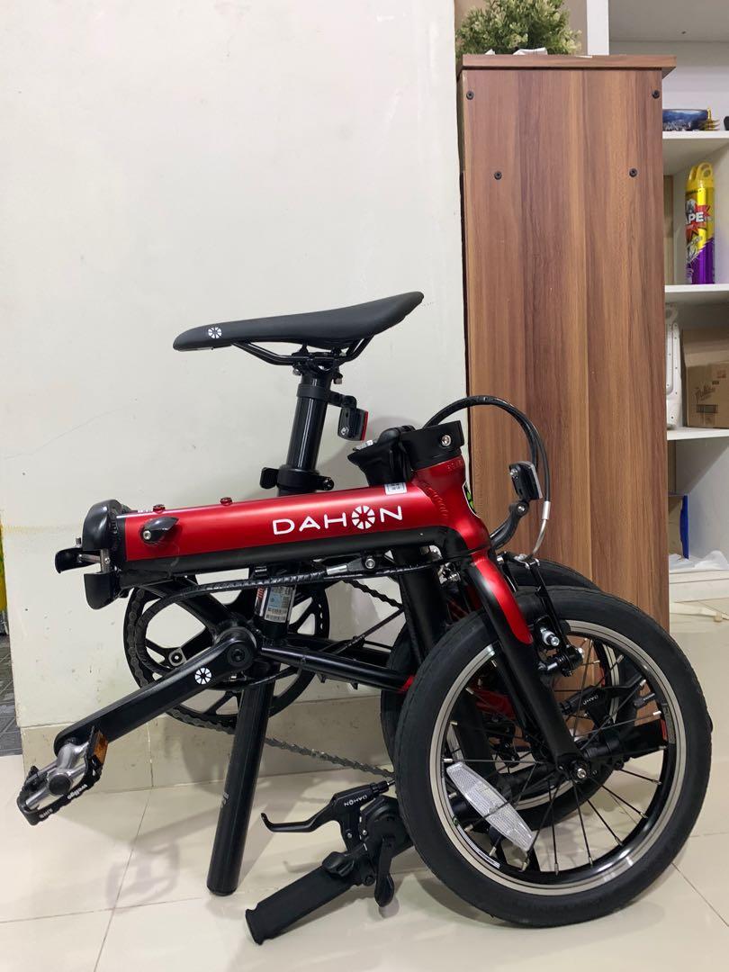 Dahon k3 black-red 14 inch 3 speed, Olah Raga, Sepeda di Carousell