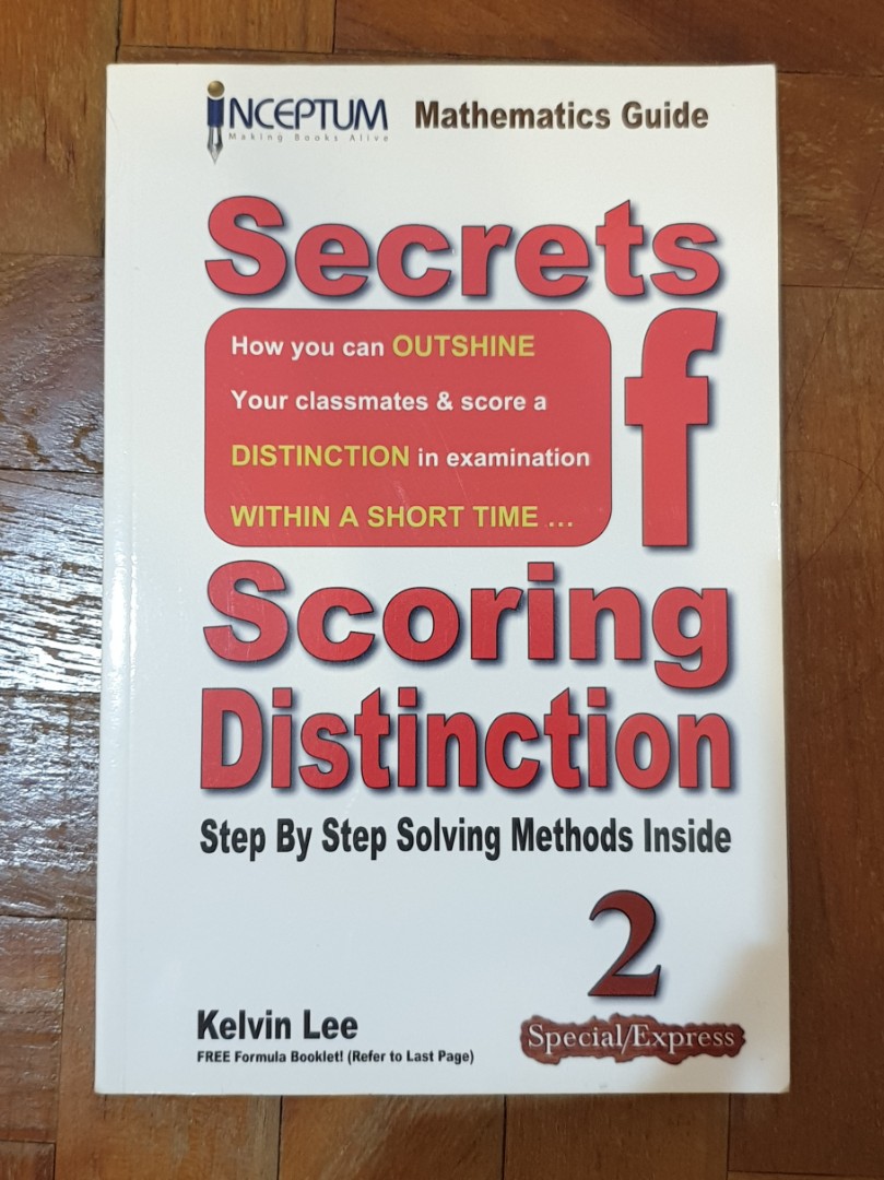 Distinction Guide Mathematics Secondary 2 Express (Inceptum), Hobbies ...