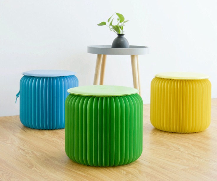 Foldable Paper Stool Book-esque Stool, Babies & Kids, Baby Nursery ...