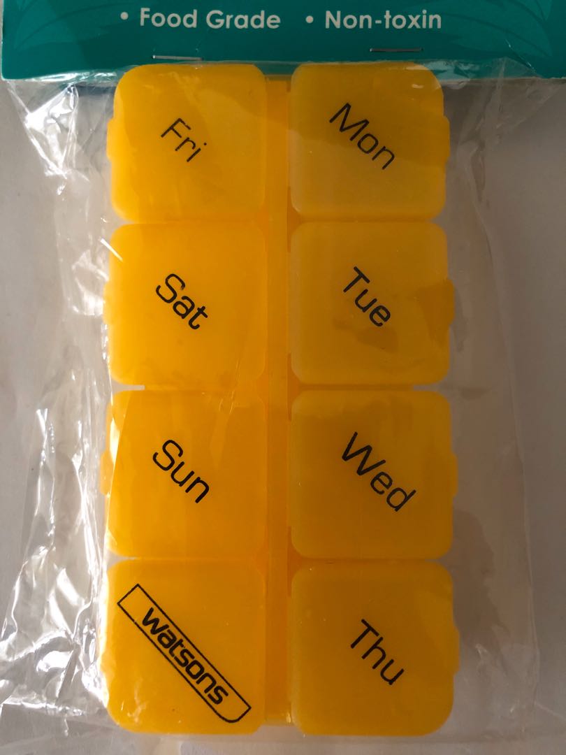 Food Grade & Non-toxin Handy Orange Pill Storage Compartment/Organiser ...