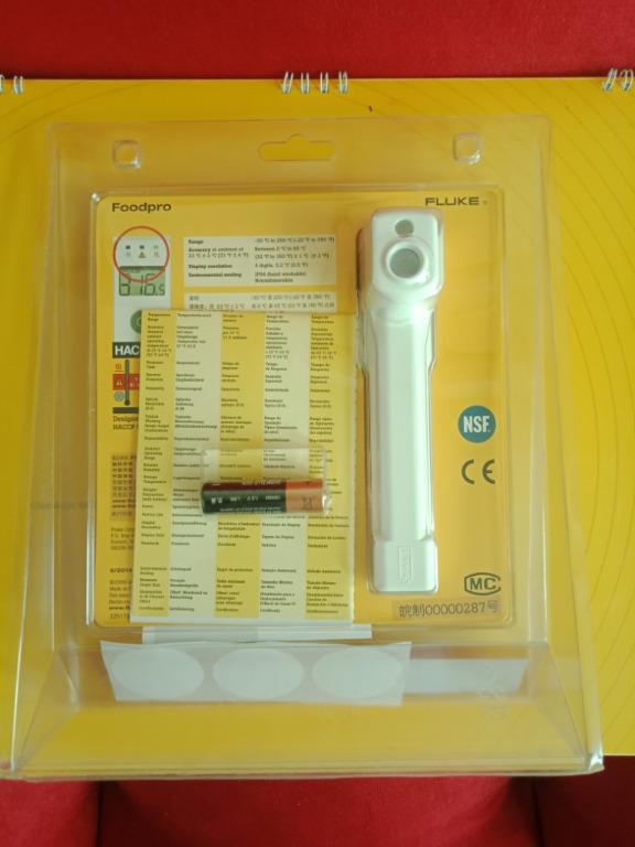Food Thermometer, Infrared Thermometer, FLUKE FoodPro, HACCP, NSF, Food ...