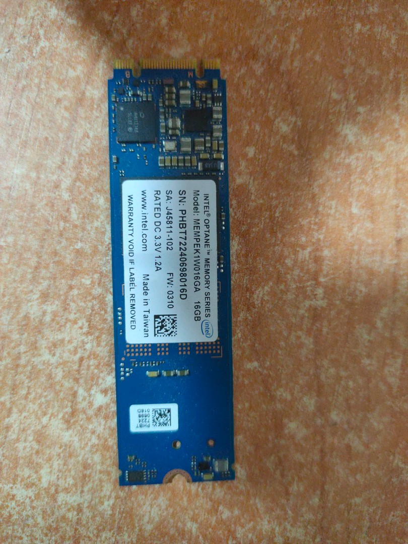 Intel Optane Memory (16gb), Computers & Tech, Parts & Accessories ...