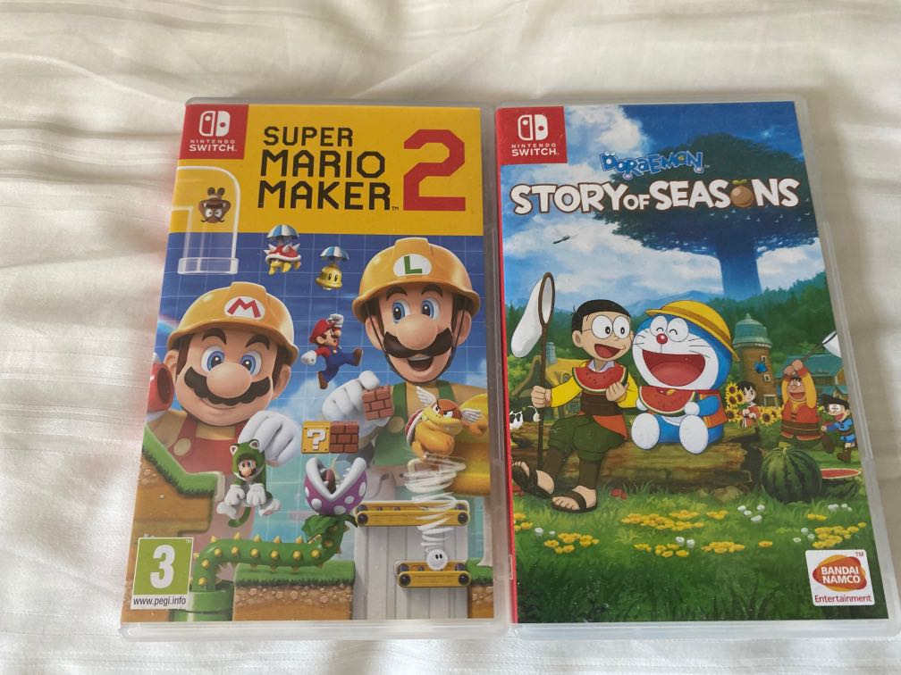 Mario maker 2 & Doraemon story of seasons, Video Gaming, Video Games ...