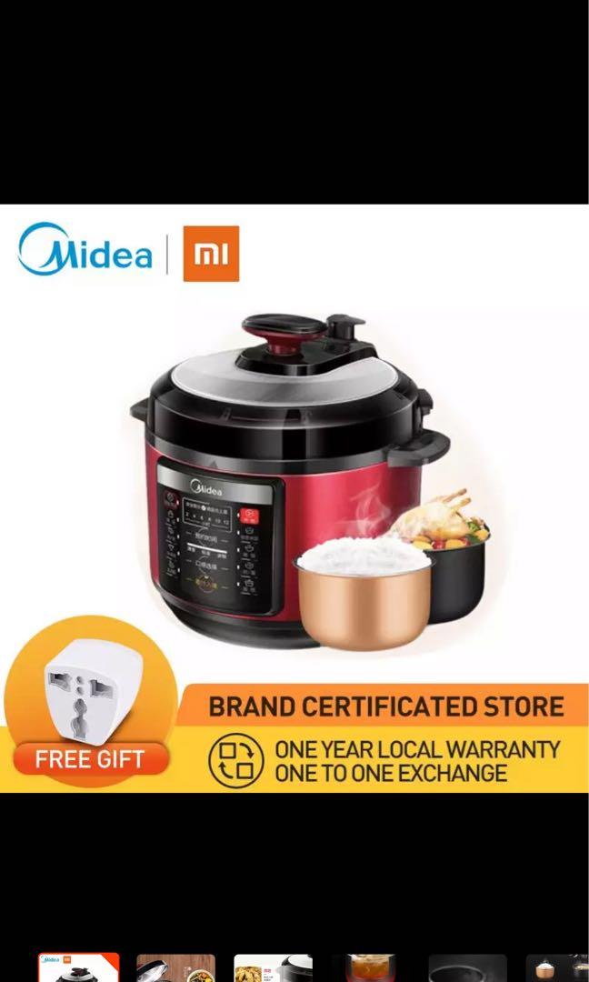 Midea Pressure Cooker Multi Cooking Function Dual Pot, TV & Home ...