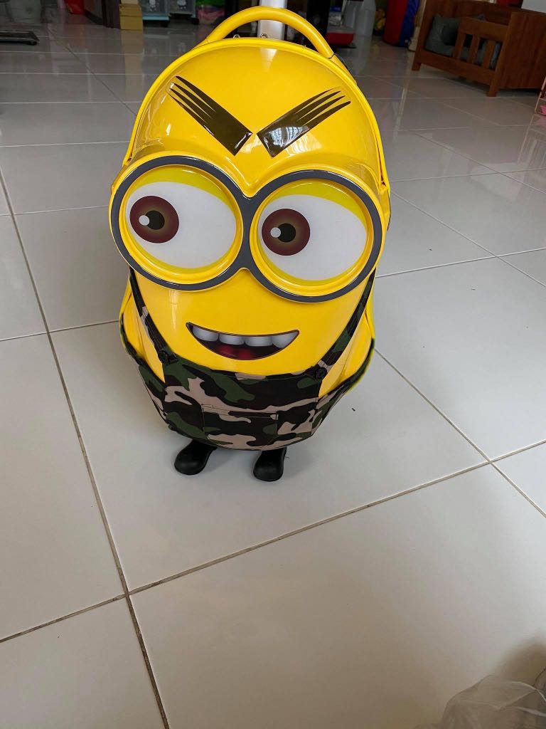 Minions trolley/luggage bag, Babies & Kids, Going Out, Diaper Bags ...