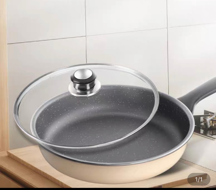 Non stick stone flying pan, Furniture & Home Living, Kitchenware ...