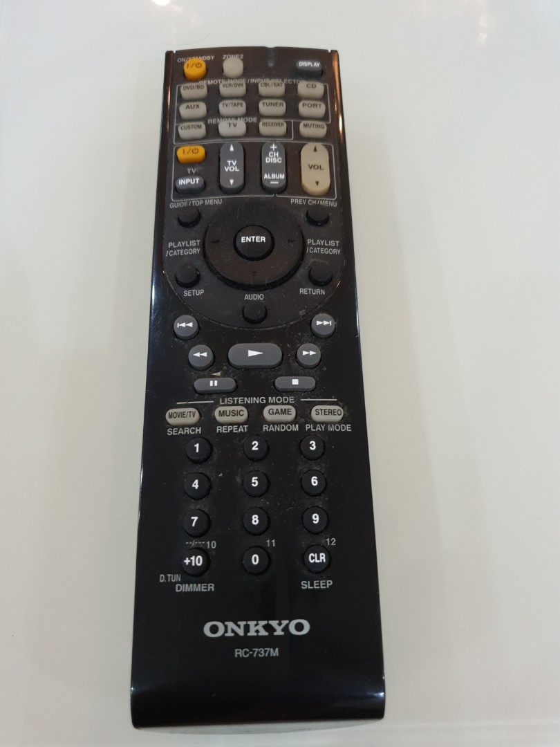 ONKYO Remote Control RC-737M, Audio, Other Audio Equipment on Carousell