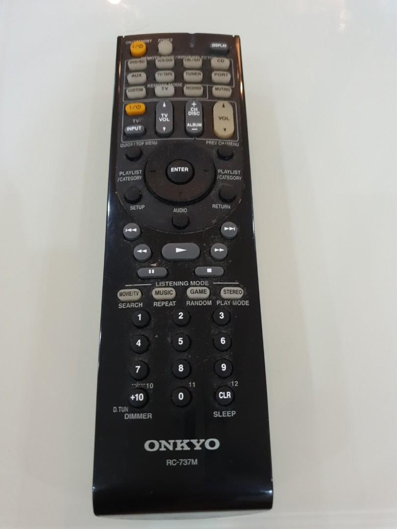 ONKYO Remote Control RC-737M, Audio, Other Audio Equipment on Carousell