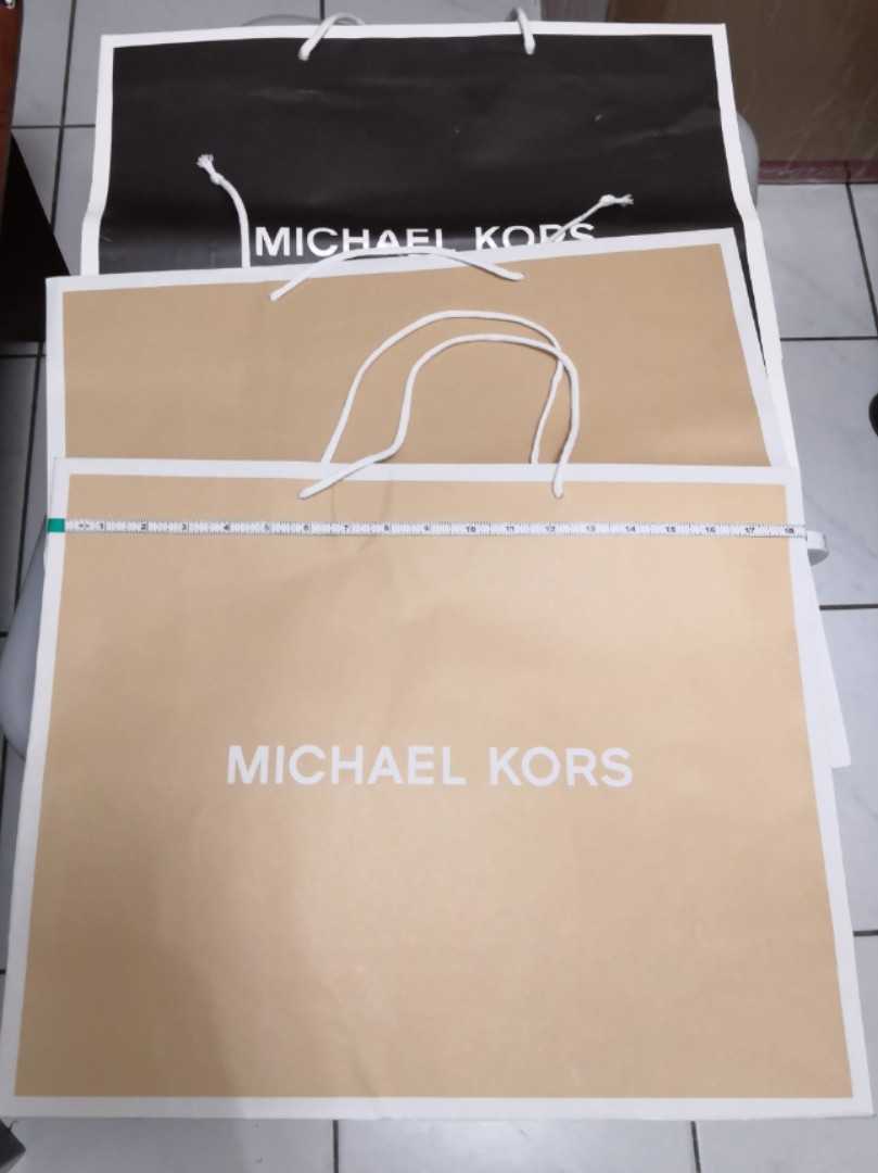 ORIGINAL MICHAEL KORS PAPER BAG, Hobbies & Toys, Travel, Travel ...