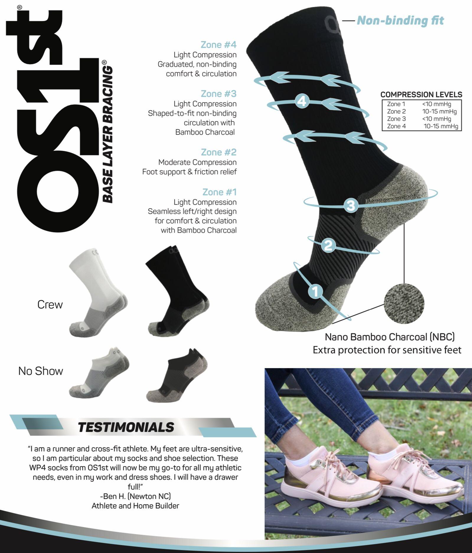 OS1st WP4 Wellness Performance Socks, Men's Fashion, Watches ...