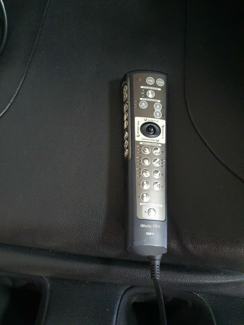 OSIM MASSAGE CHAIR OS-7803 iMEDIC PRO, Furniture & Home Living ...