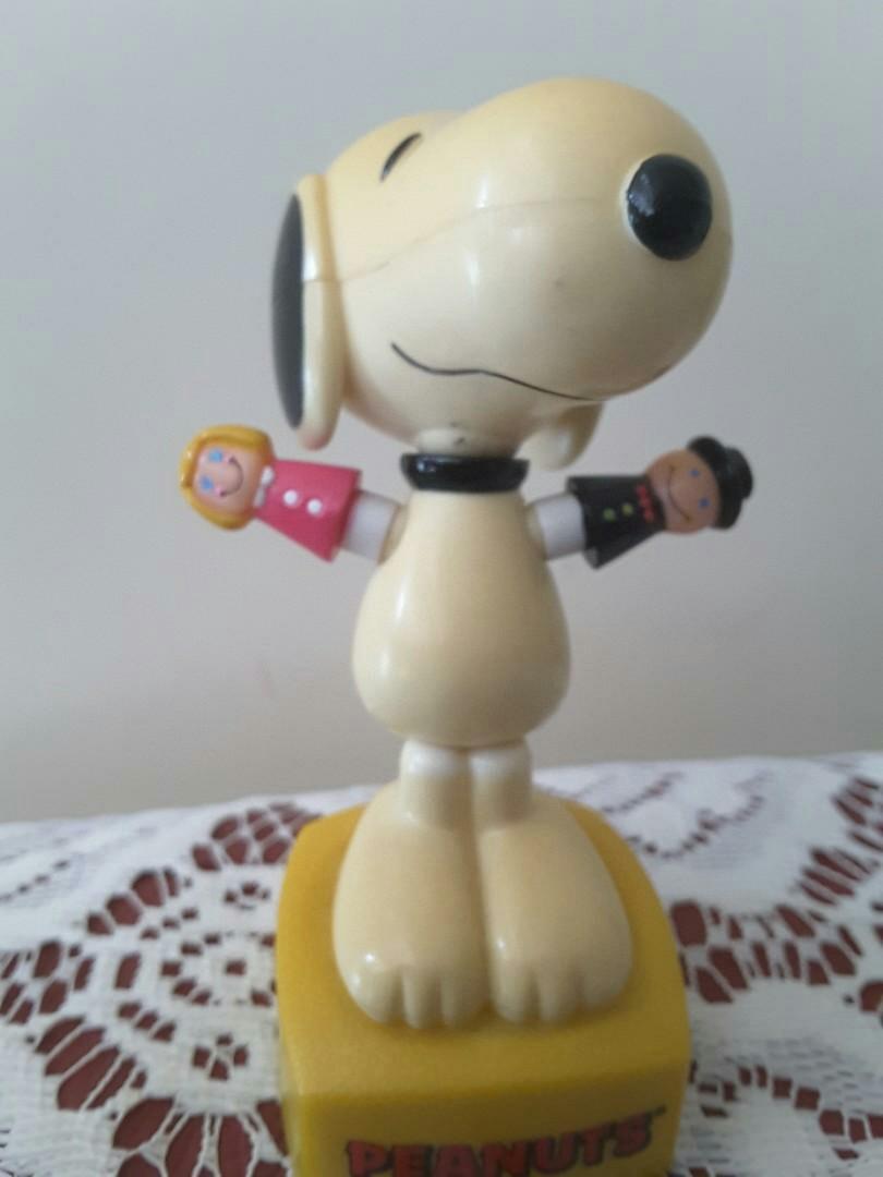Peanuts Snoopy puppet show push puppet rare retro, 興趣及遊戲, 玩具 & 遊戲類 ...