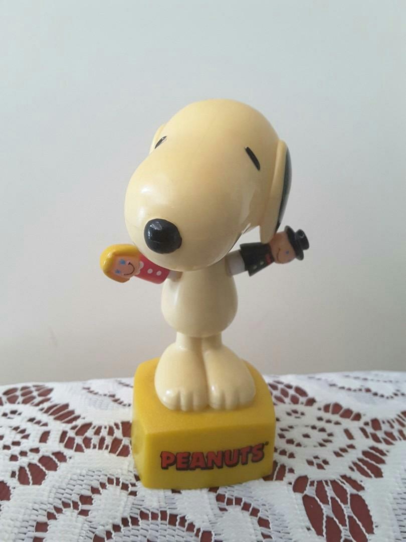 Peanuts Snoopy puppet show push puppet rare retro, 興趣及遊戲, 玩具 & 遊戲類 ...