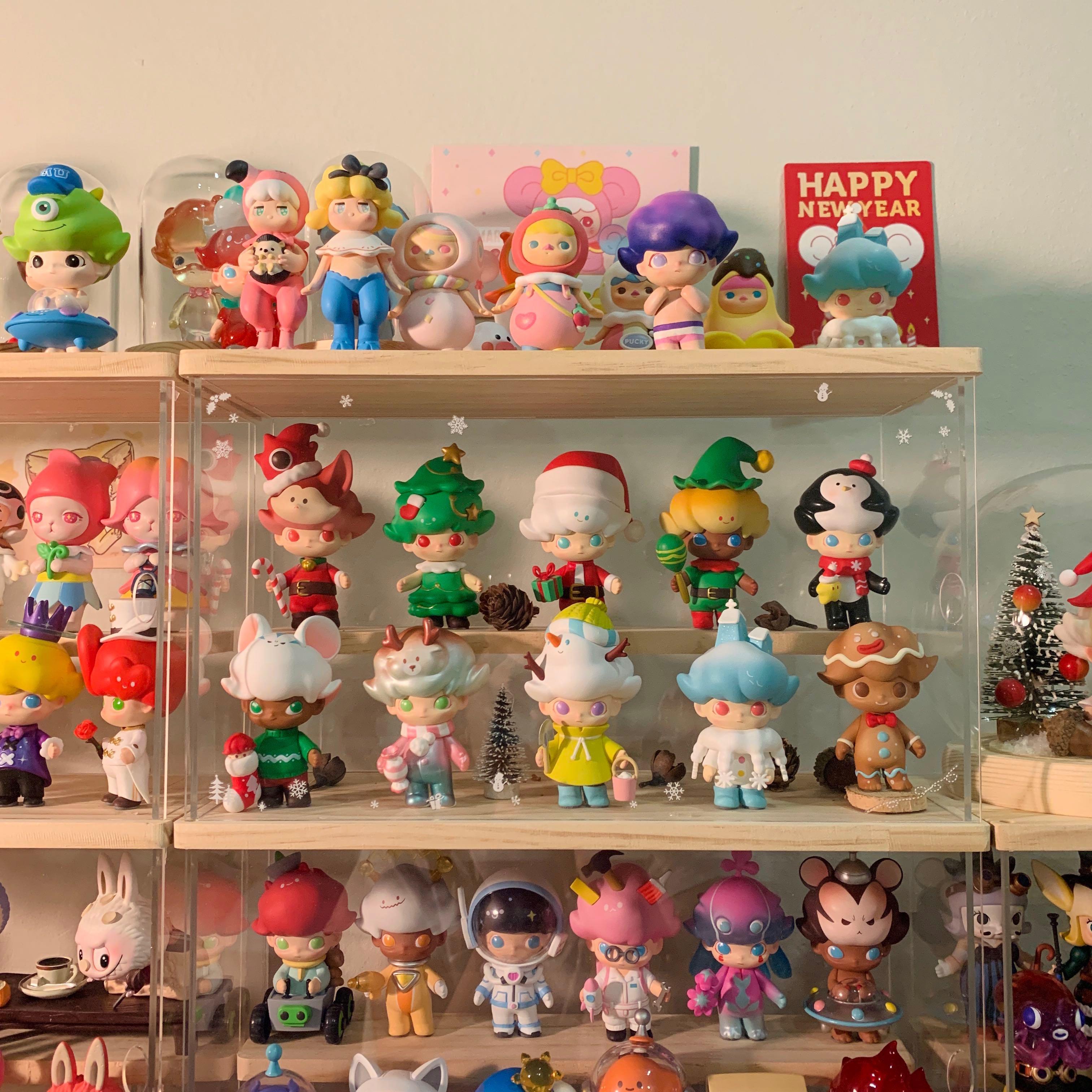 Acrylic Display case for Popmart figurines/blind box/Dimoo,Labubu,Molly ...