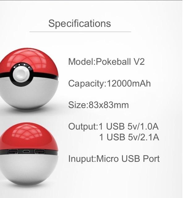 【READY STOCKS!】Original Pokeball V2 Power Bank 12000mAh, Mobile Phones ...