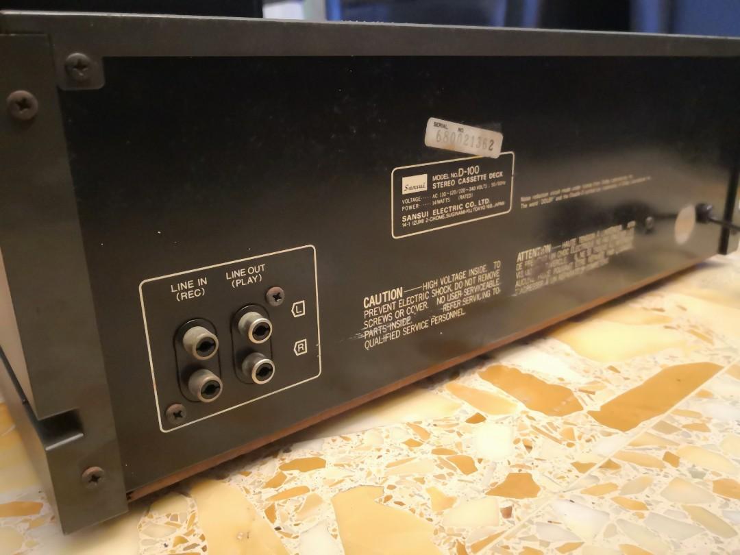 Sansui D-100 stereo cassette deck, Audio, Other Audio Equipment on Carousell