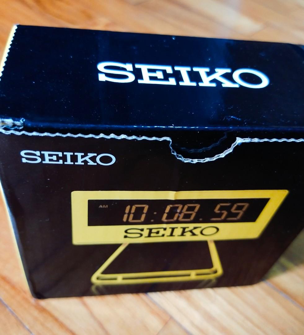 Seiko sports timing alarm clock QHL062Y New, Electronics, Others on ...