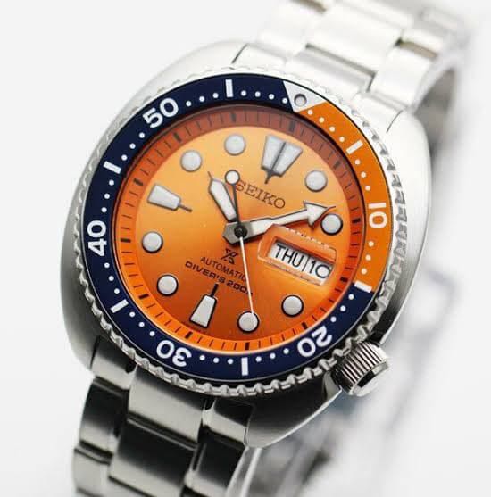 Seiko Turtle Limited Edition Orange Nemo, Men's Fashion, Watches ...