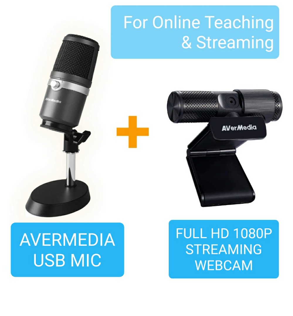 STREAMING FULL HD WEBCAM AND AVERMEDIA MIC 0917-869-2157, TV & Home ...