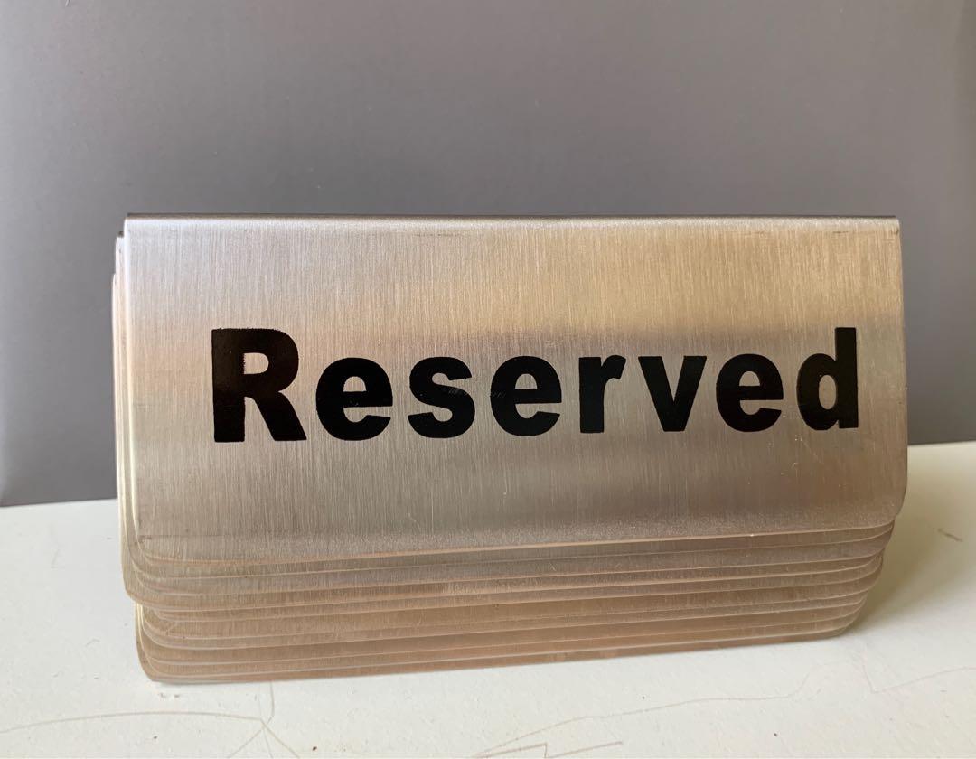 Table Reservation Stands, Everything Else on Carousell