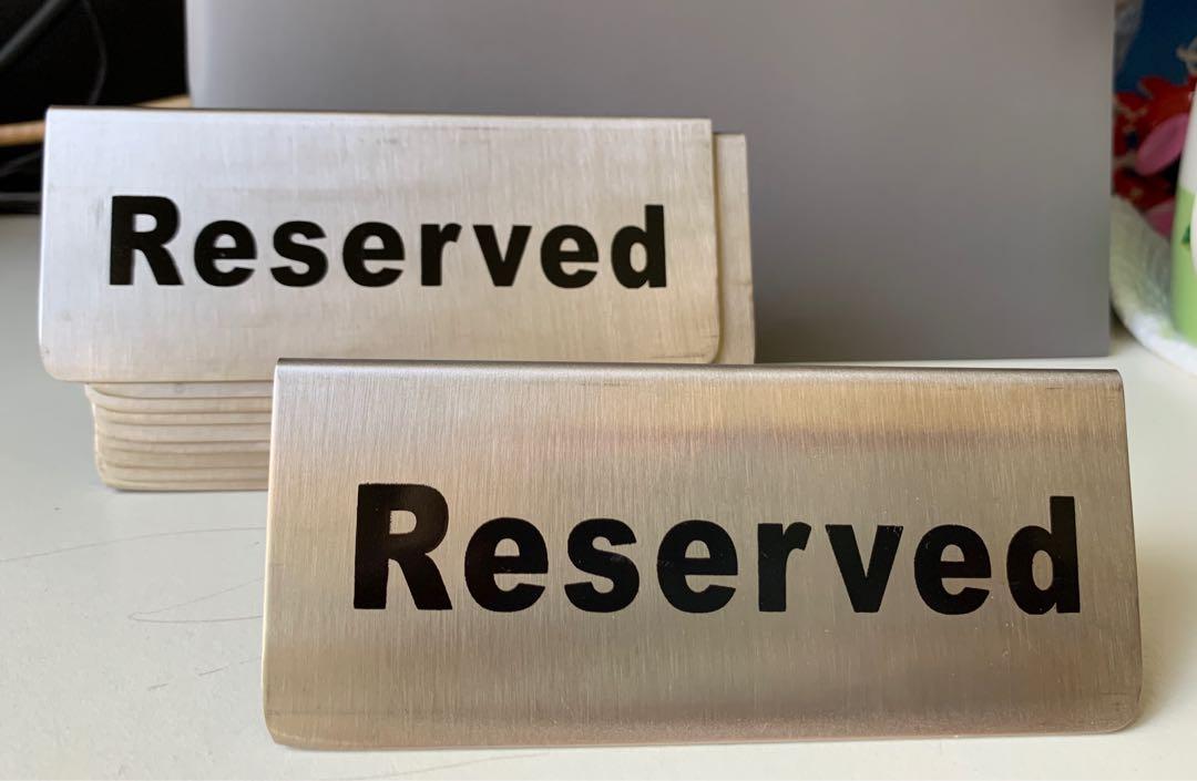 Table Reservation Stands, Everything Else on Carousell