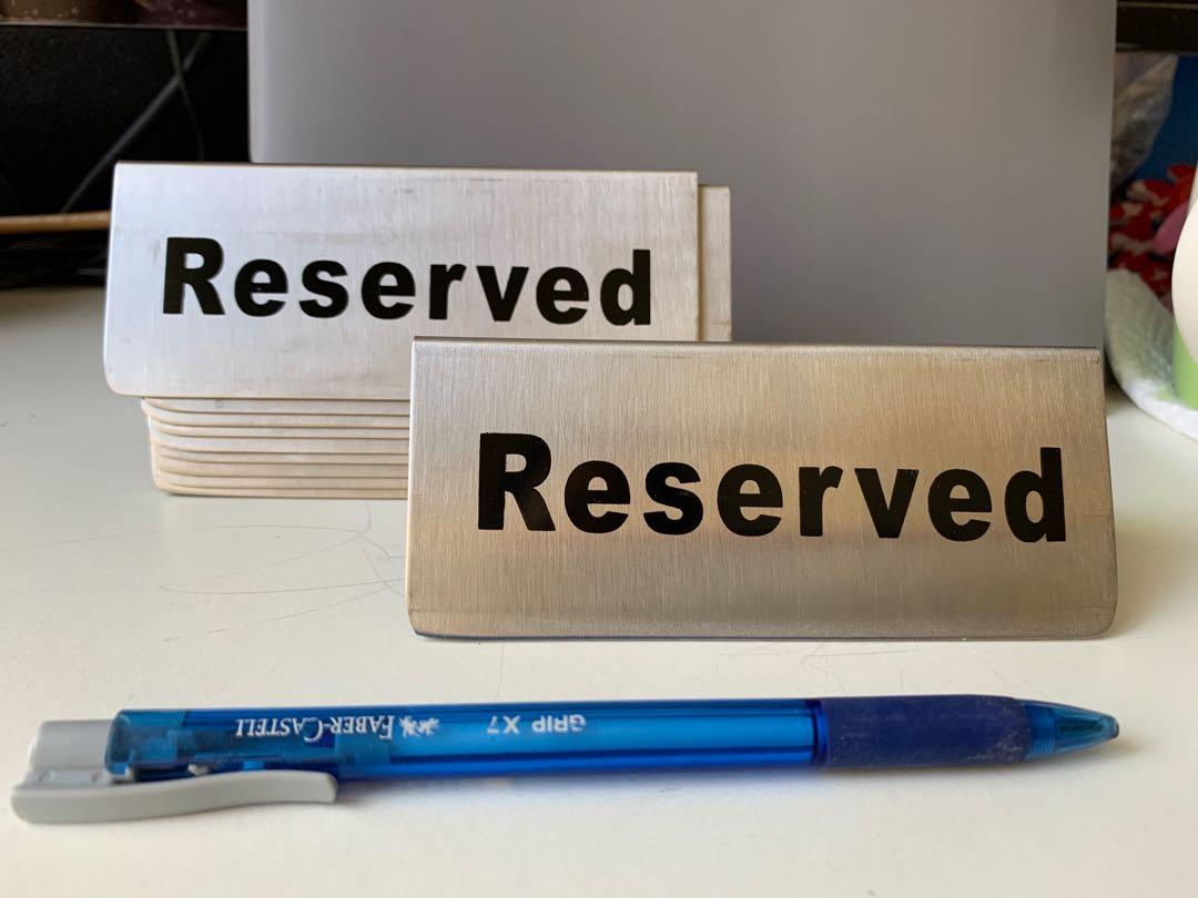 Table Reservation Stands, Everything Else on Carousell