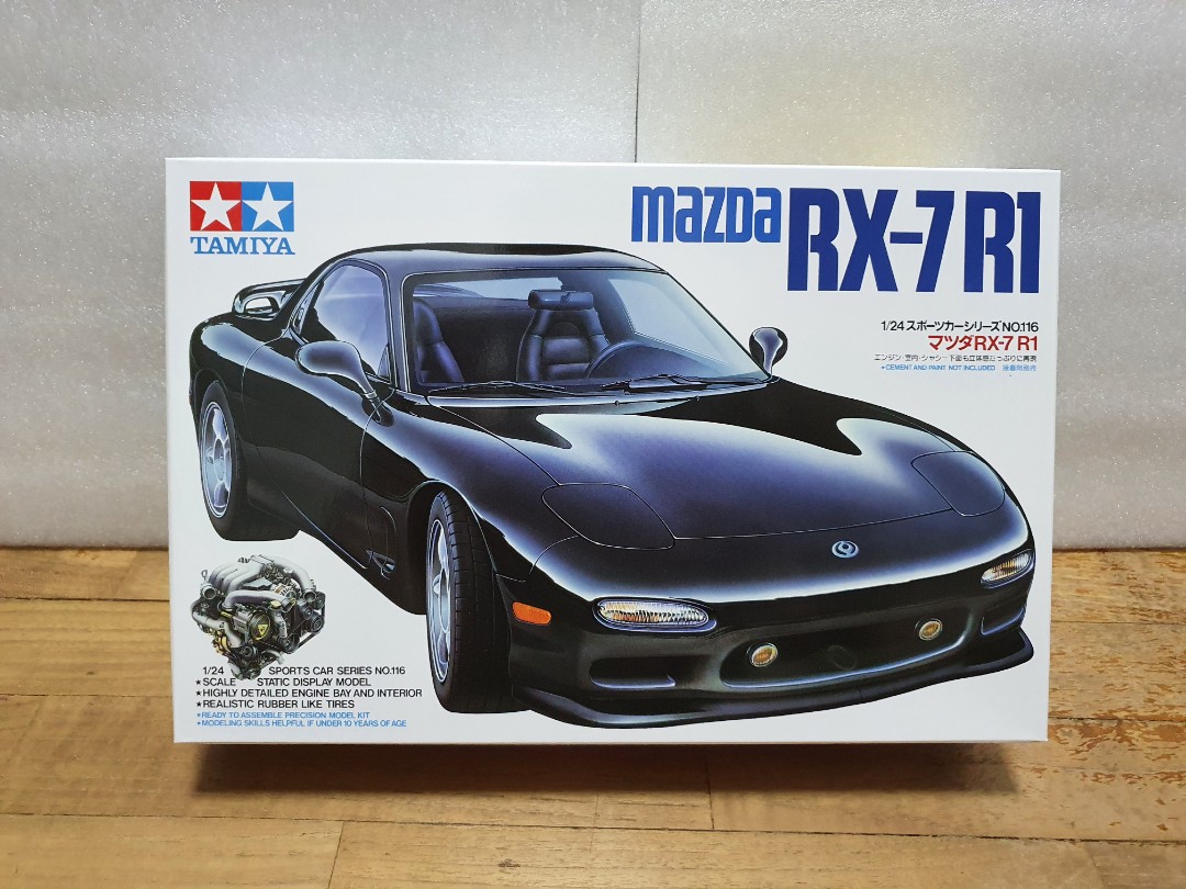 Tamiya 1/24 Mazda RX-7 R1 car model kit, Hobbies & Toys, Toys & Games ...