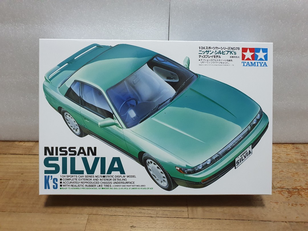 Tamiya 1/24 Nissan S13 Silvia K's car model kit, Hobbies & Toys, Toys ...