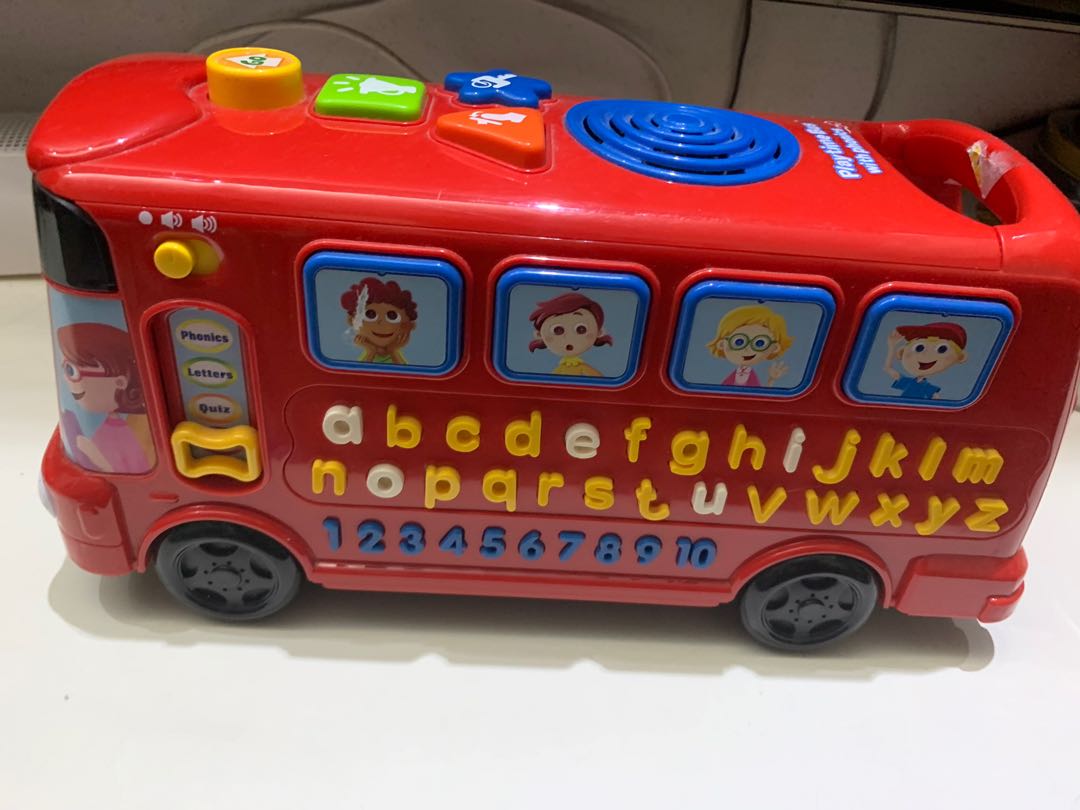 Vtech 玩具 Play time bus 巴士 英文 音樂 保證正常操作, 兒童＆孕婦用品, 嬰兒玩具 - Carousell