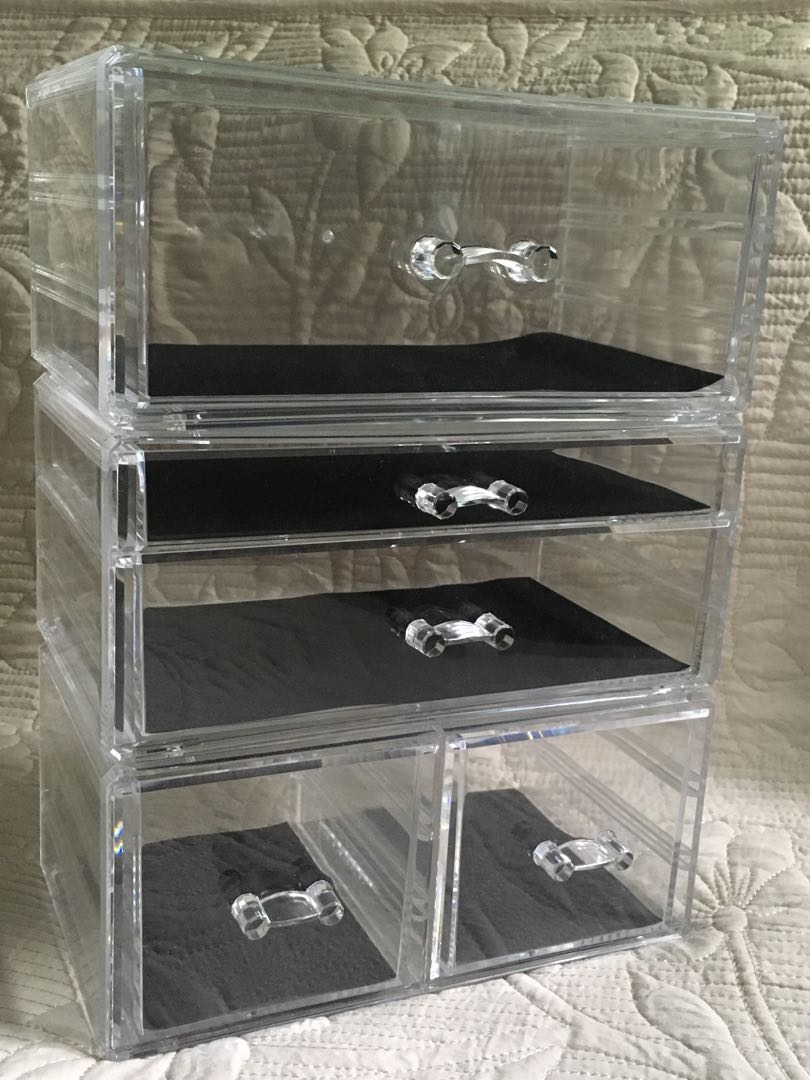 Acrylic Storage : Drawers, Furniture & Home Living, Home Improvement ...