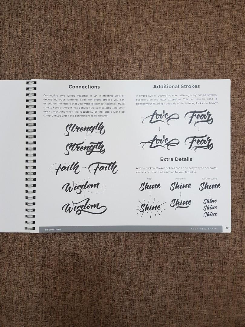 Brush Lettering Basics by Nico Ng (Calligraphy), Hobbies & Toys, Books ...