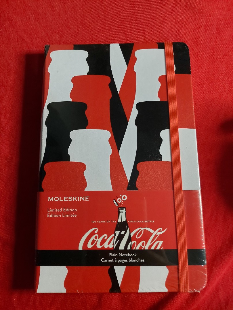Coca-Cola Limited Edition Moleskine Notebook (Plain), Hobbies & Toys ...