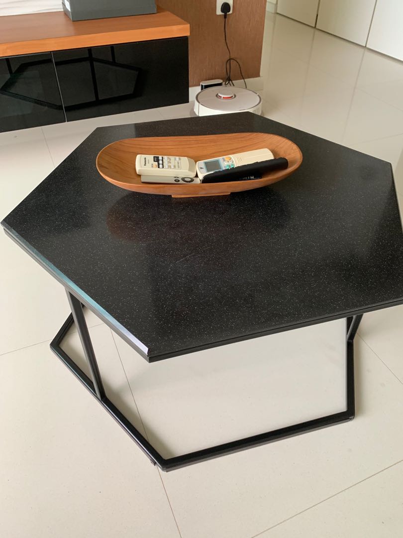 Cellini Marble Top Coffee Table, Furniture, Tables & Chairs on Carousell