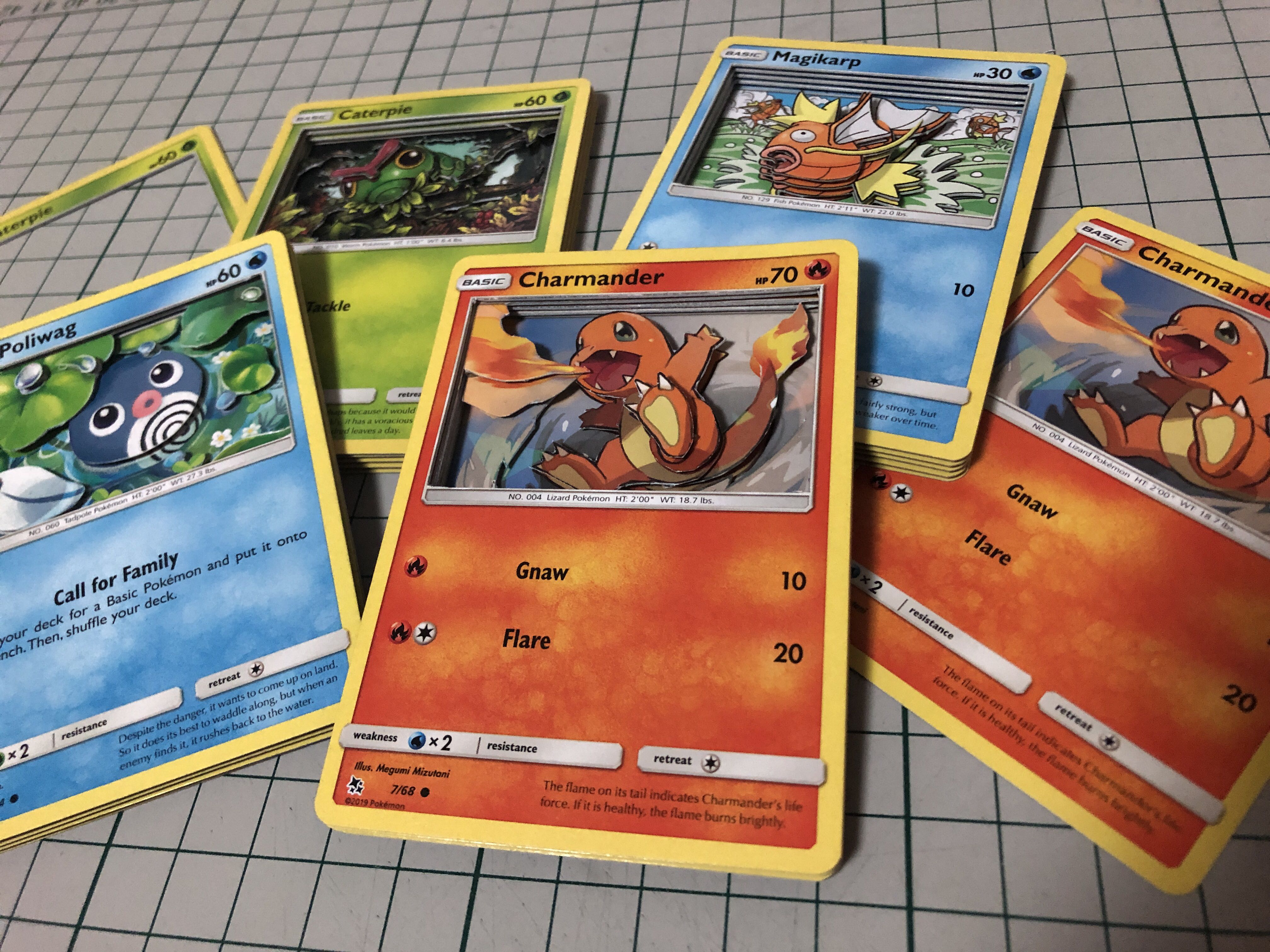 [Commission] 3D Pokémon Cards, Hobbies & Toys, Toys & Games on Carousell