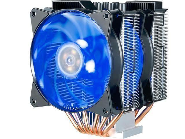 CoolMan CPU Dual Fan Blue LED Rings for AMD / INTEL, Computers & Tech ...